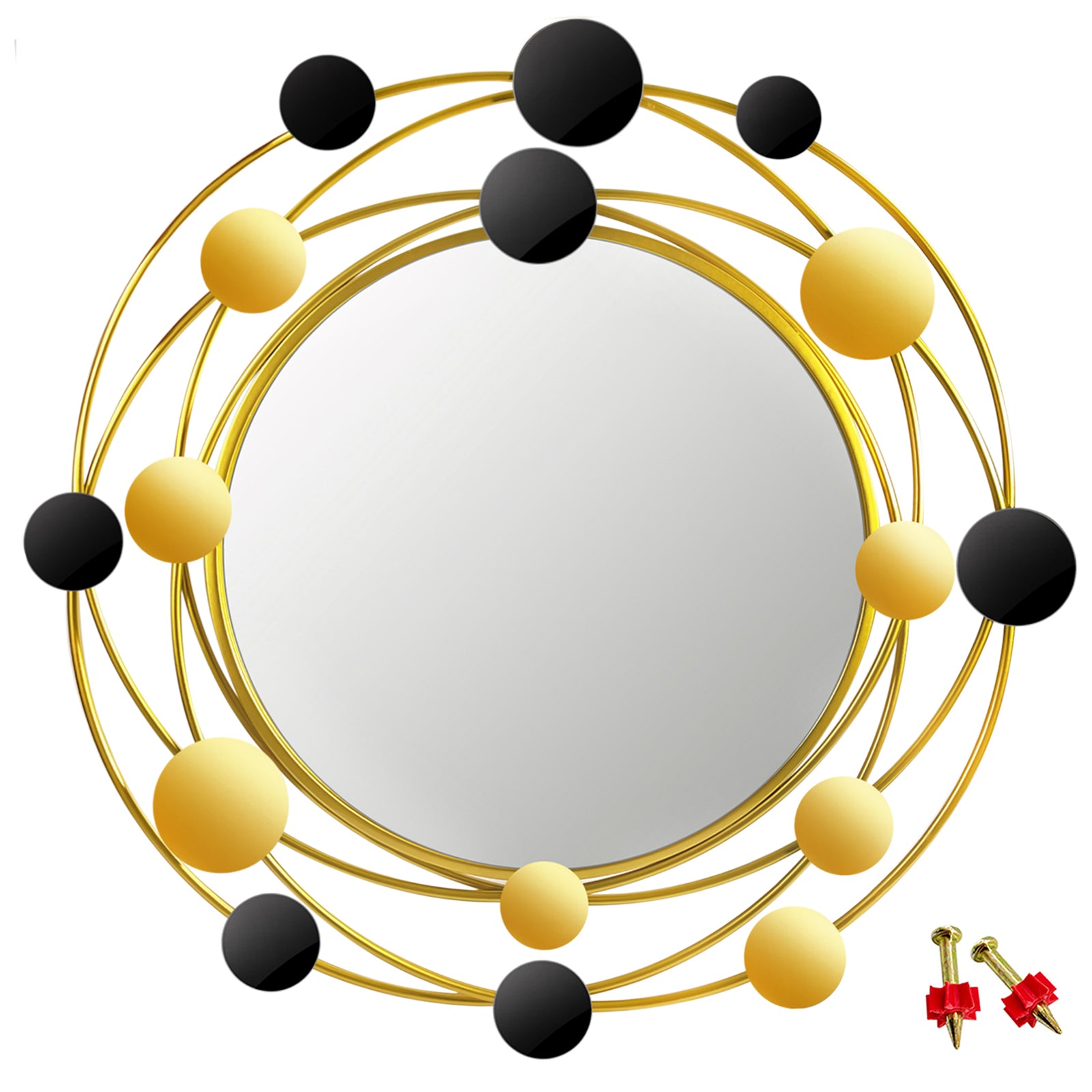 Gold Framed Circle Mirror - 75 cm | Dennyshop UK – Denny Shop UK