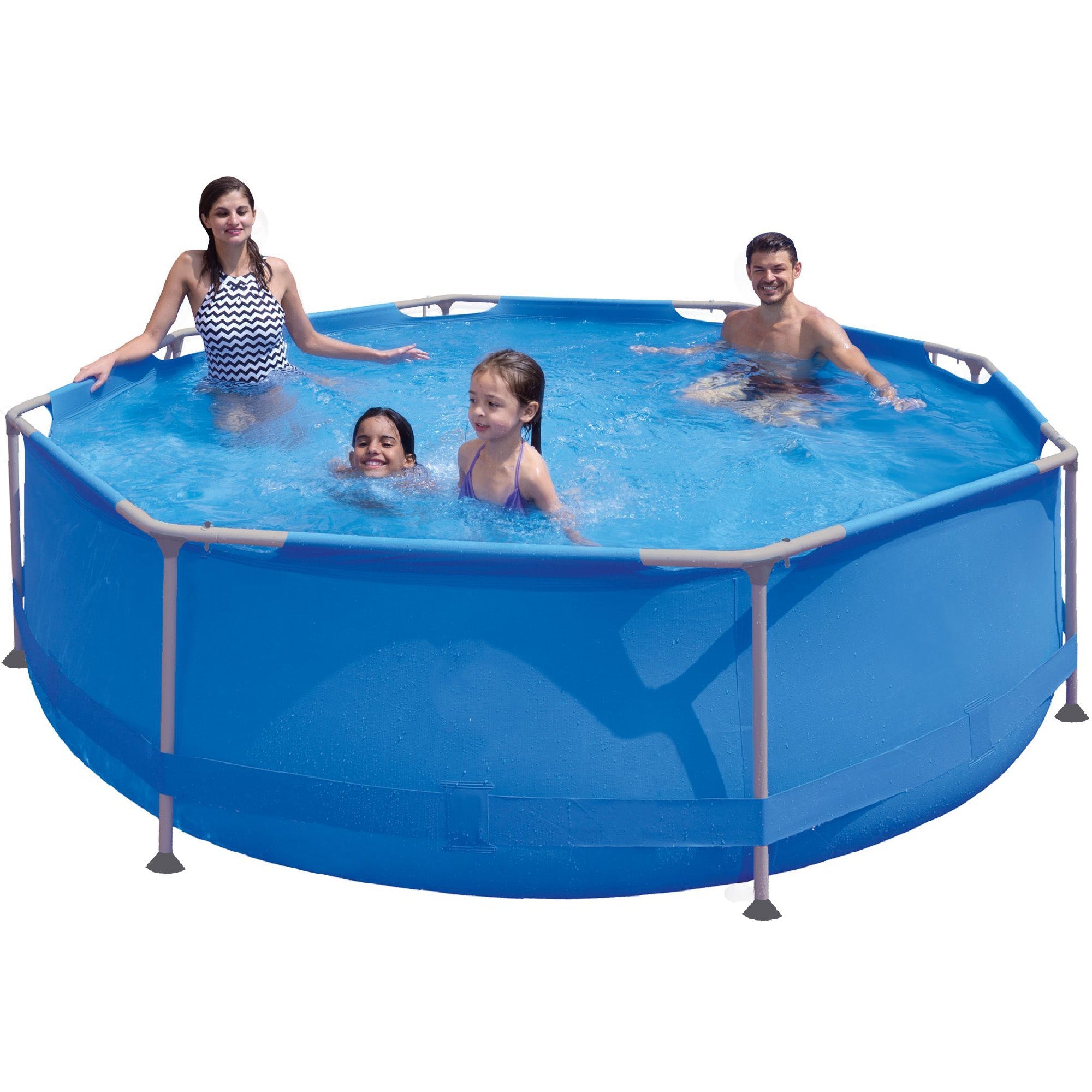 10Ft Above Ground Steel Frame Swimming Pool – Dennyshop UK