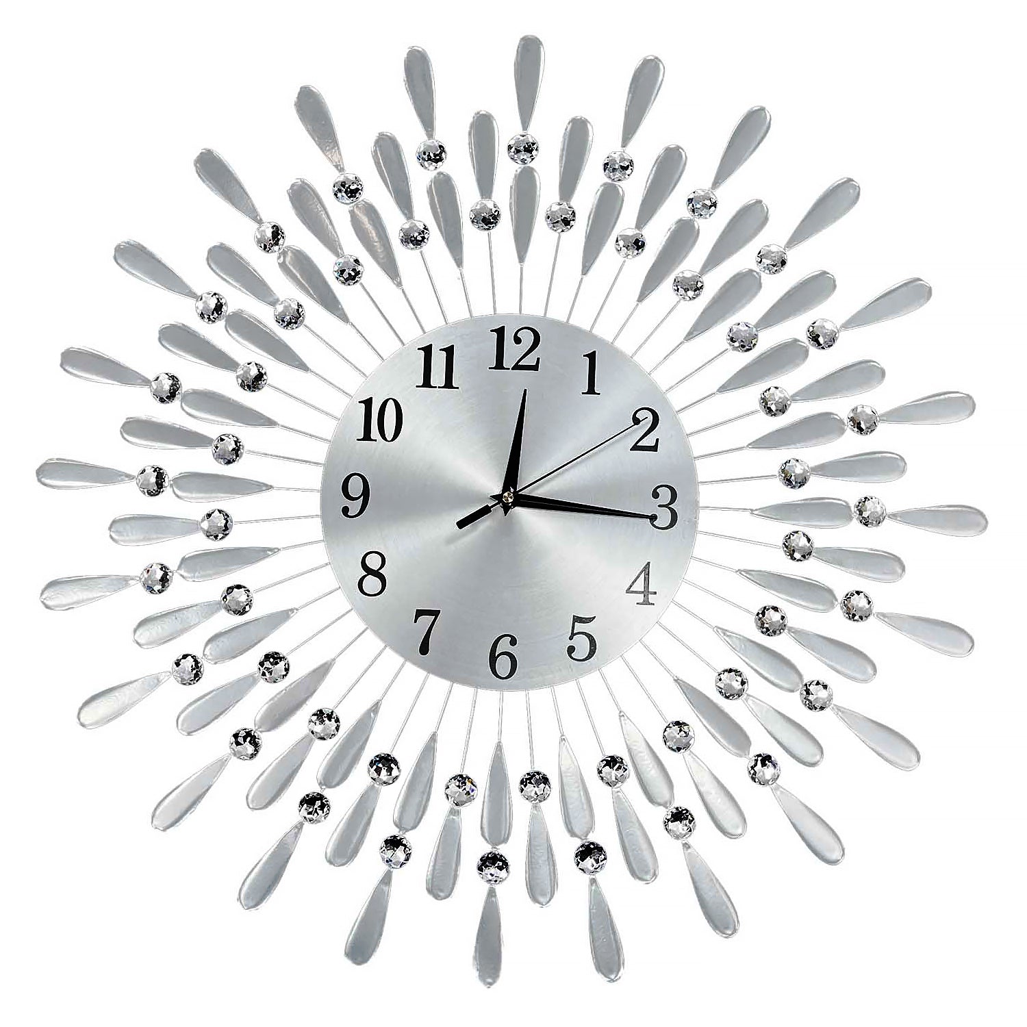 Crystals Quartz Jeweled Wall Clock - Dennyshop UK