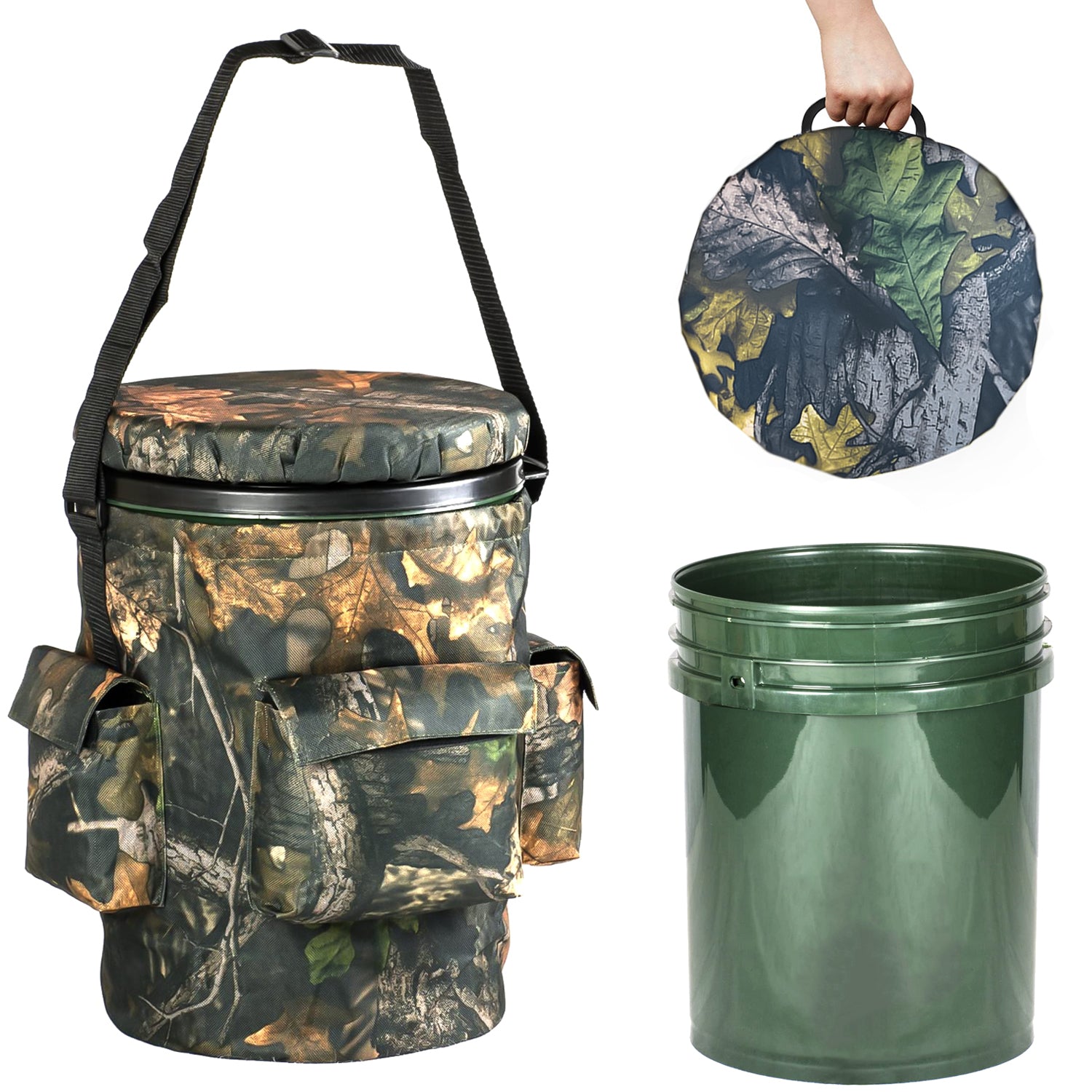 Spinning/Swivel Hunting Shooting Camo Bucket | Dennyshop UK – Denny Shop UK
