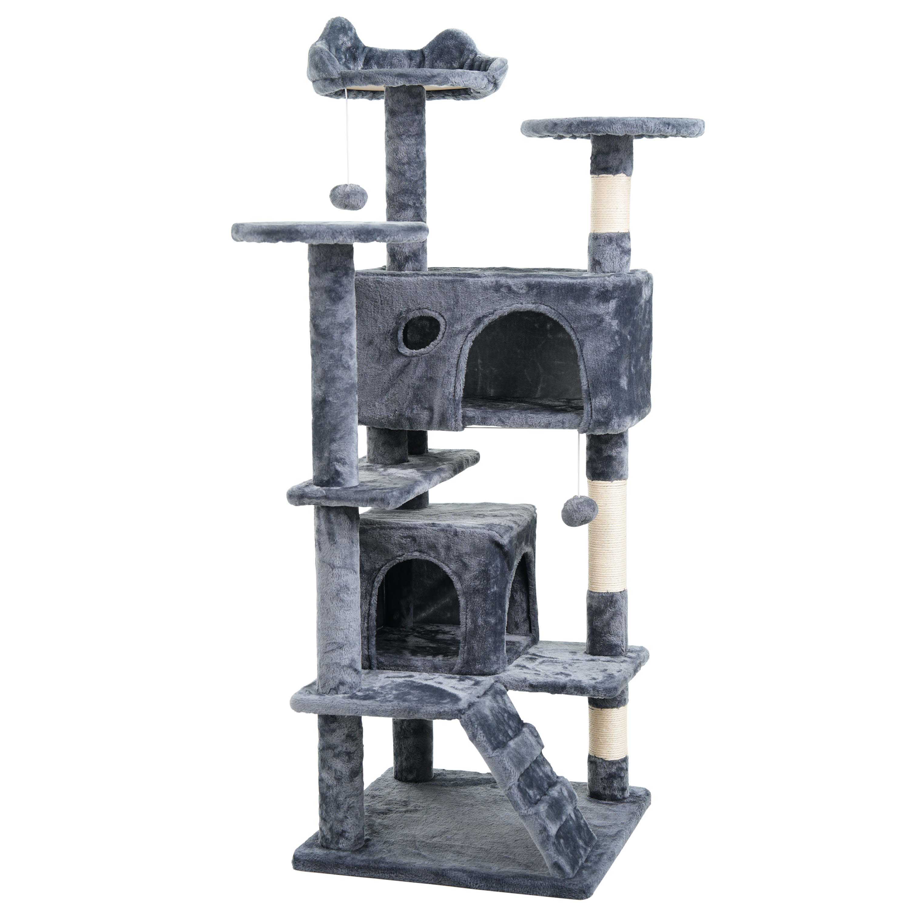 138cm Large Cat Tree Multilevel Scratching Post – Denny Shop UK