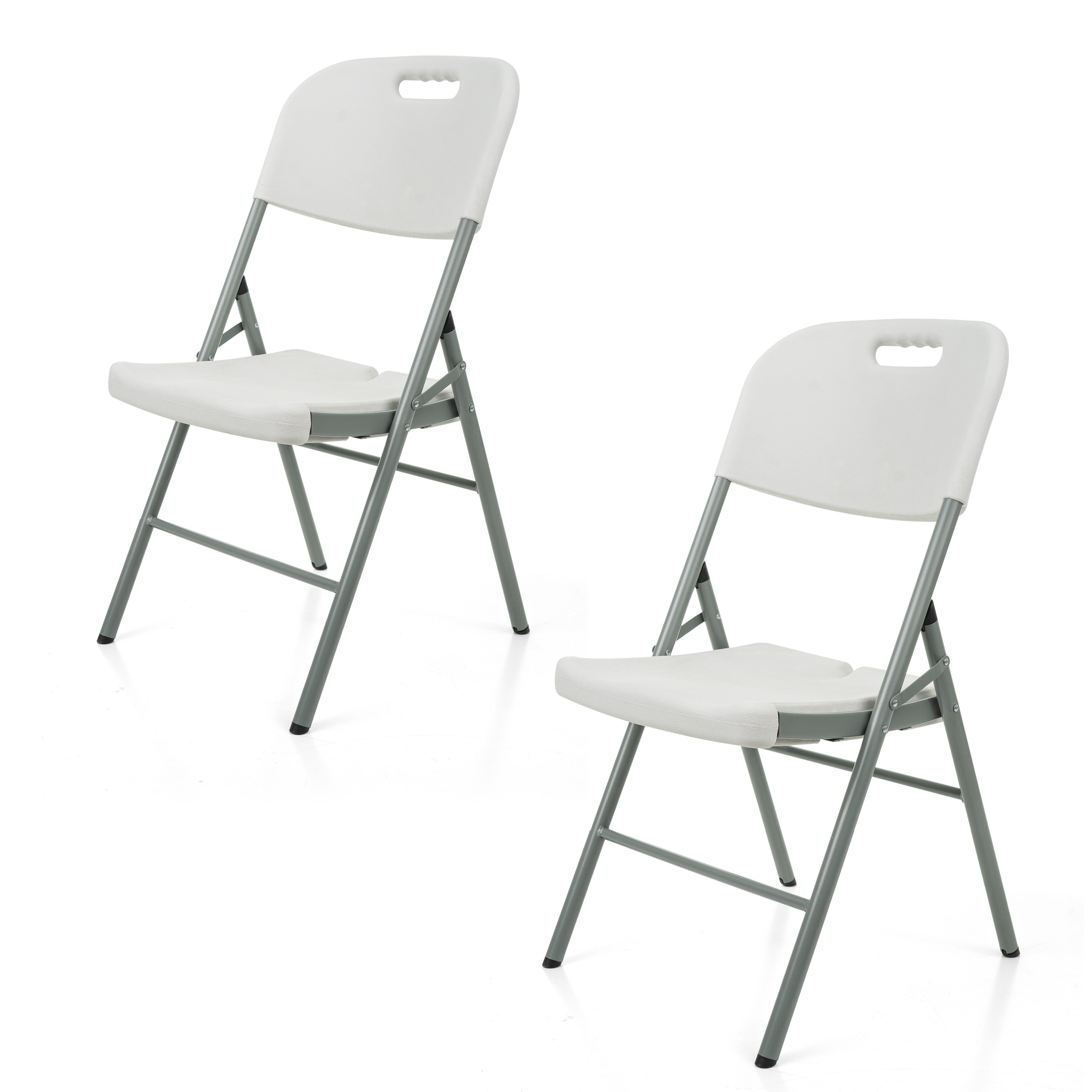Set of 2 Heavy Duty Folding Plastic Chairs – Denny Shop UK