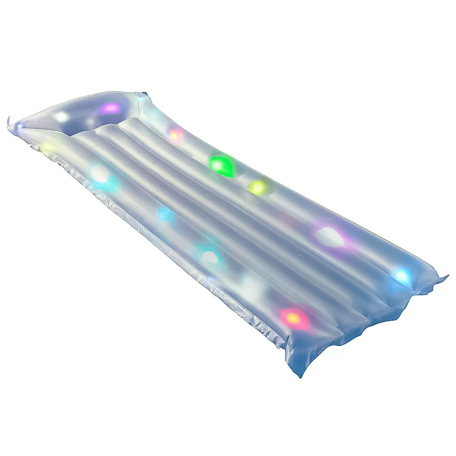 Inflatable LED Lighted Float Swimming Pool Lounger | Dennyshop UK ...