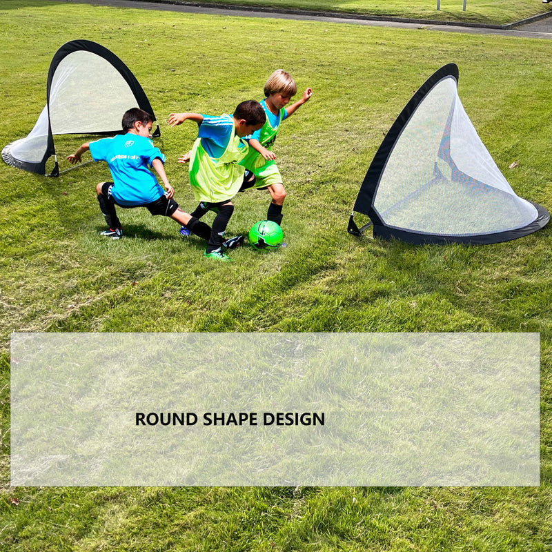 2 x Pop Up Football Goal Set with Carrying Case – Dennyshop UK