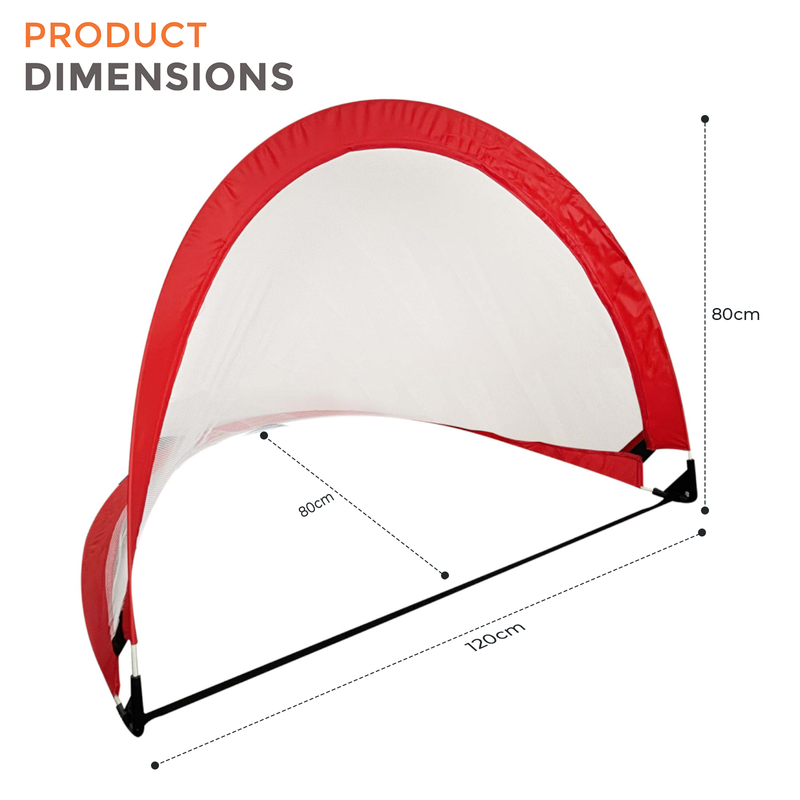 2 x Pop Up Football Goal Set with Carrying Case – Dennyshop UK
