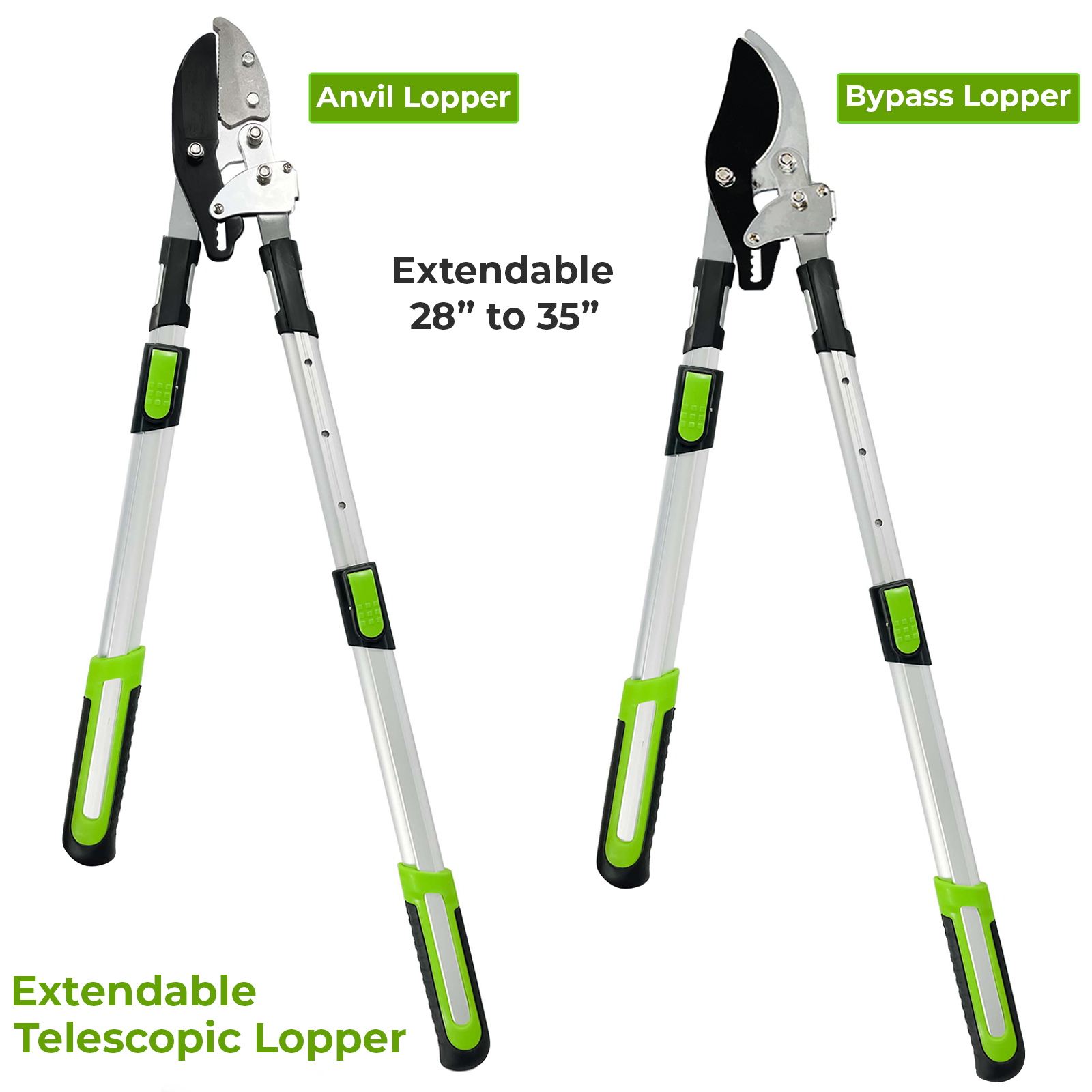 Telescopic Ratchet Tree Loppers – Dennyshop UK
