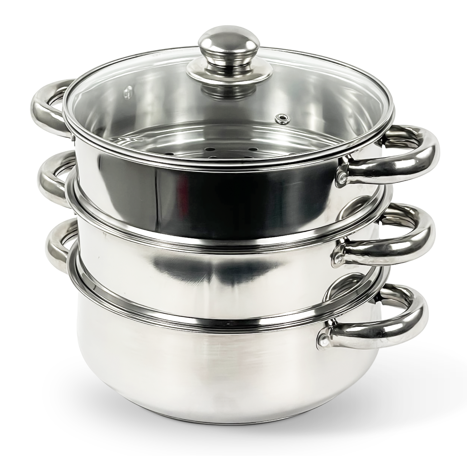 3-Tier Stainless Steel Steamer | Dennyshop UK – Denny Shop UK