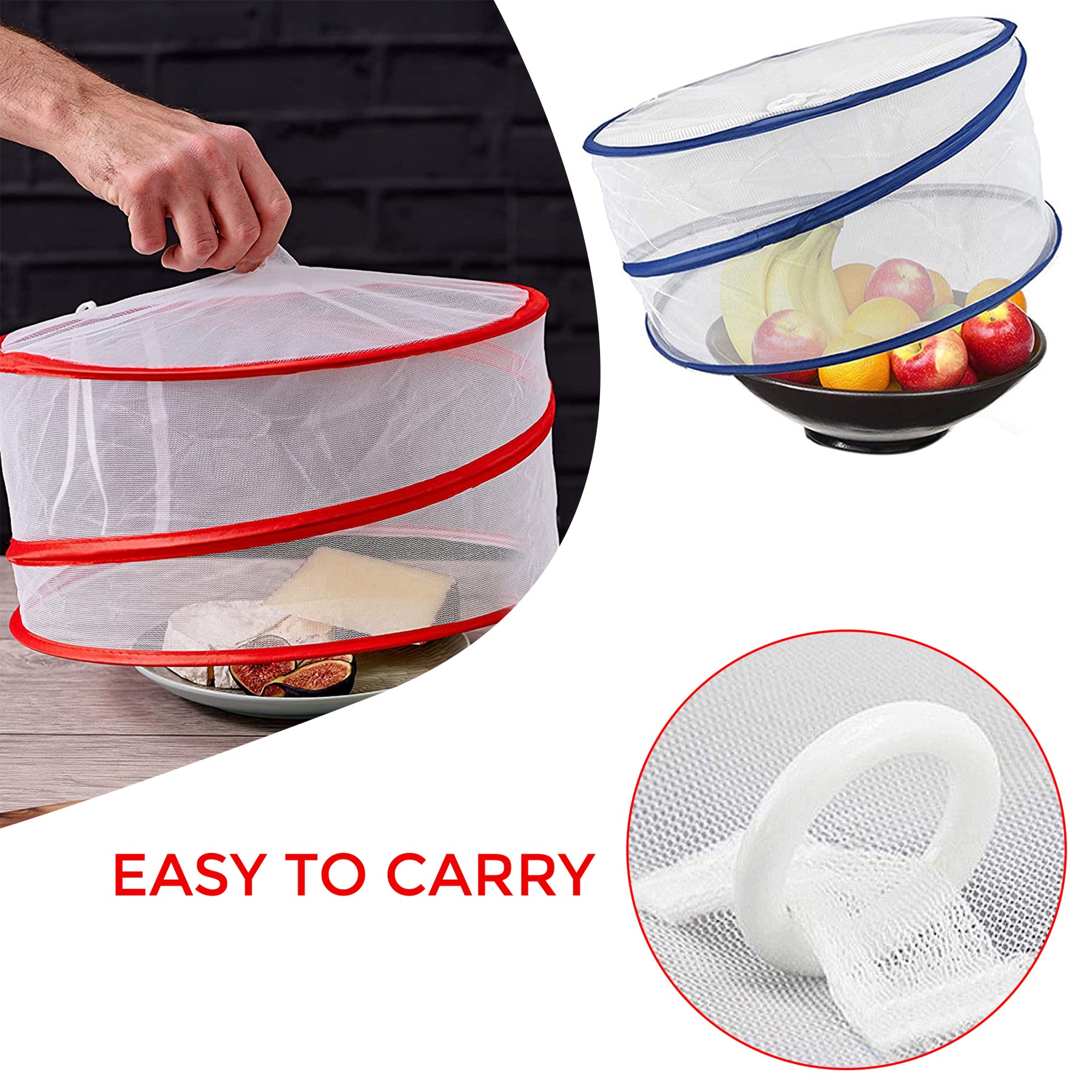3x Collapsible Pop Up Food Covers | Dennyshop UK