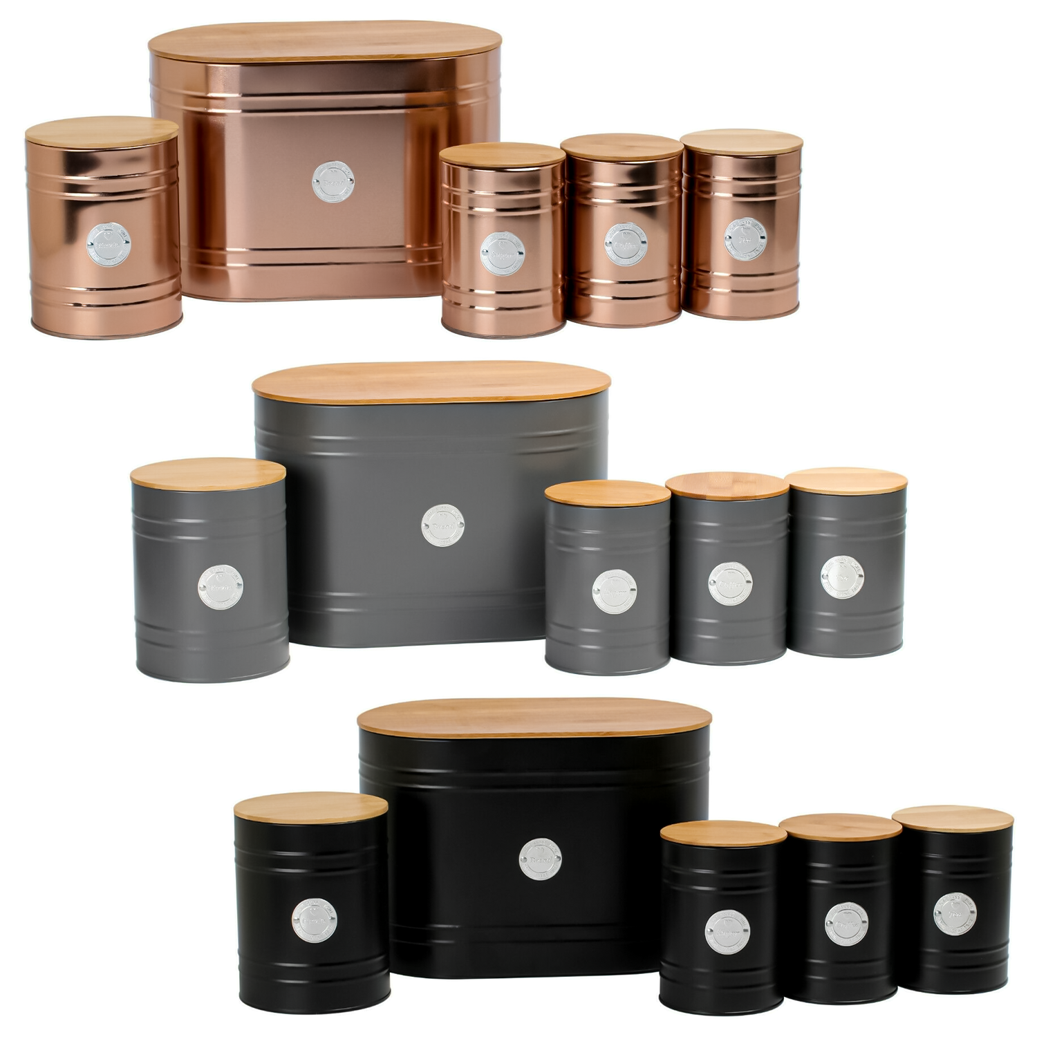 5Pcs Kitchen Storage Tins Canister | Dennyshop UK – Denny Shop UK