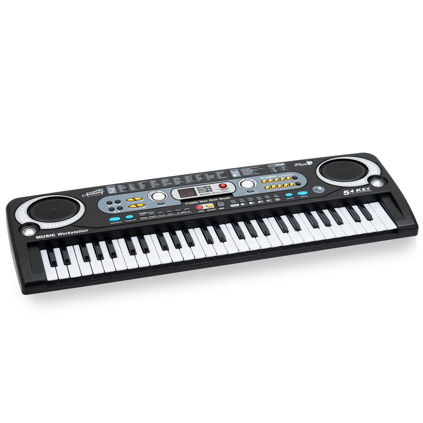 54 Keys Electronic Keyboard Piano + Microphone | Dennyshop UK