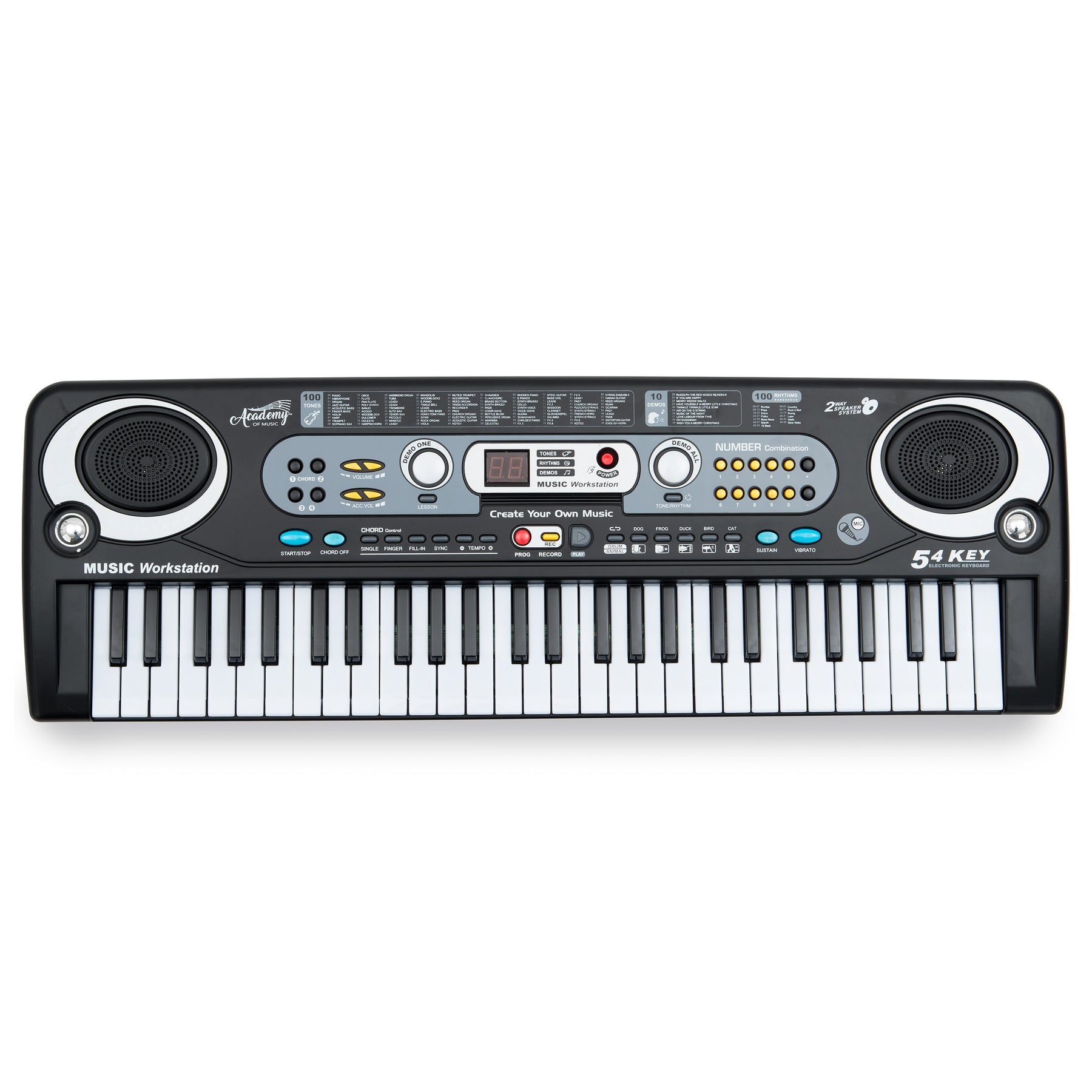 54 Keys Electronic Keyboard Piano + Microphone | Dennyshop UK