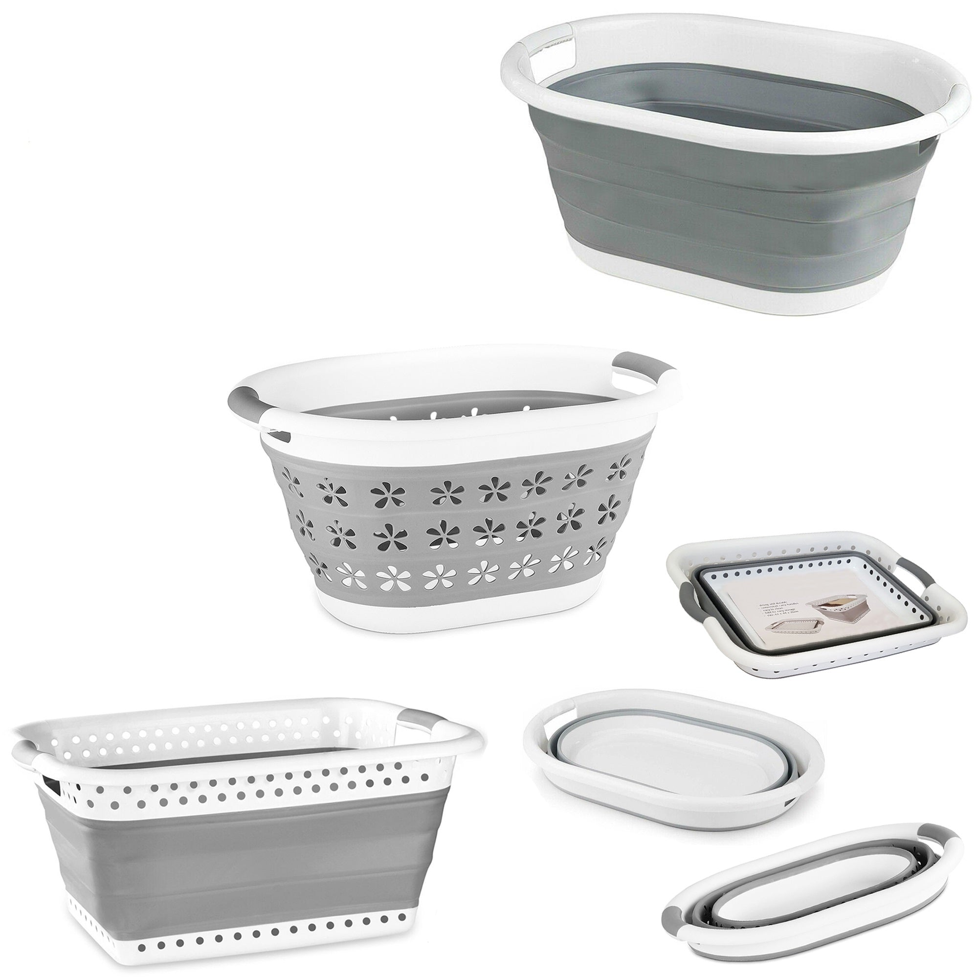 Collapsible Laundry Basket Neatfreak Metal Frame Portable Laundry